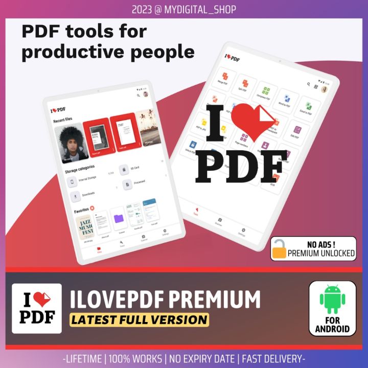 [Android] iLovePDF - PDF Editor & Scanner Premium 2023 | Full Version ...