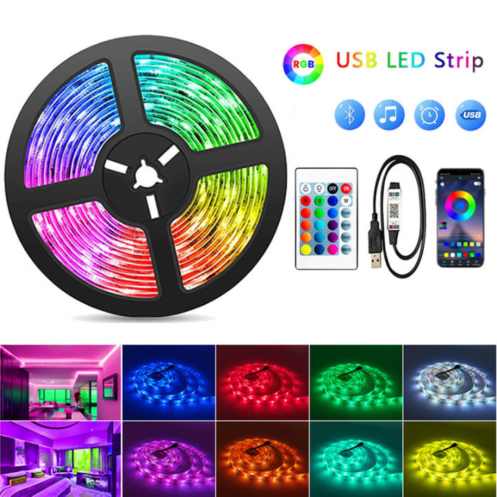 Led Light Strip ,RGB 5050 Led Strip Light Flexible Ribbon Lighting Bluetooth Model IR Remote ...