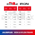 DOORMAX Jalouplus Iron Powder Coated Steel Nylon Jalousie Window Frame ...