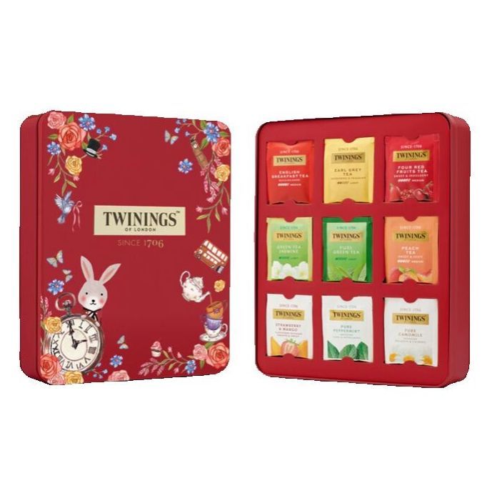 Twinings Tea Gift Set Tin 2024 ทไวนิงส์ ทิน กิฟท์เซต ชา9รส 2g x 45 ซอง ...