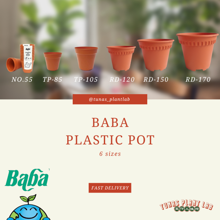 TPL - Tunas Plant Lab - Baba Biodegradable Plastic Pot 6 sizes ...