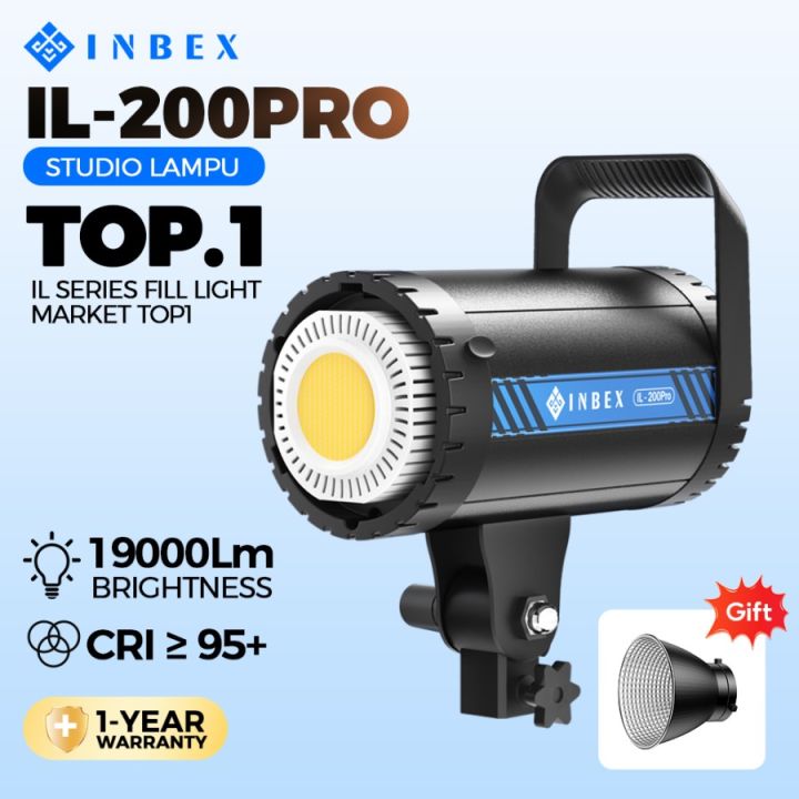 INBEX IL-200Pro COB Lampu Studio Fotografi Profesional 200W Sorotan ...