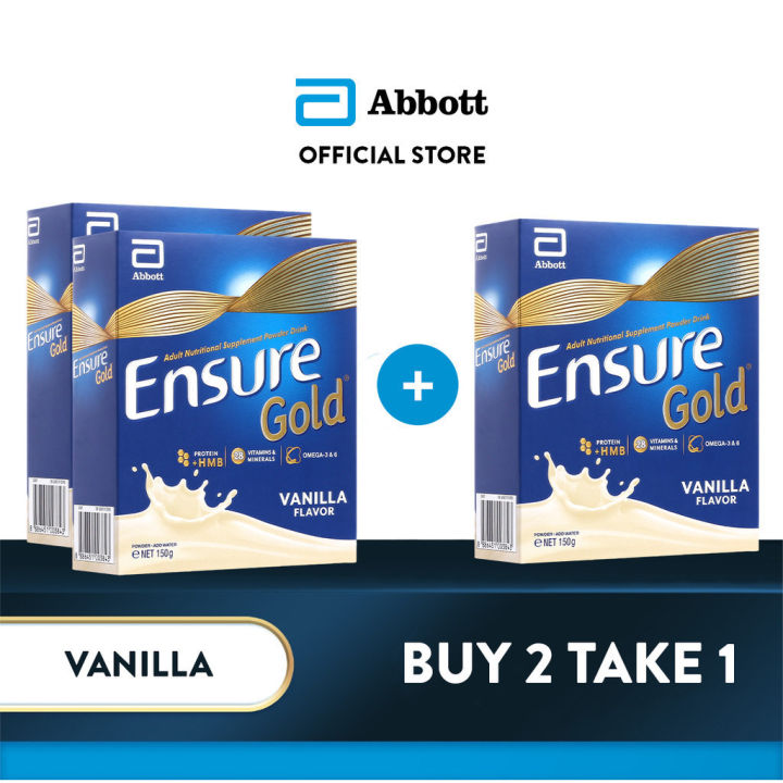 Buy 2 Take 1 Ensure Gold HMB Vanilla 150g | Lazada PH
