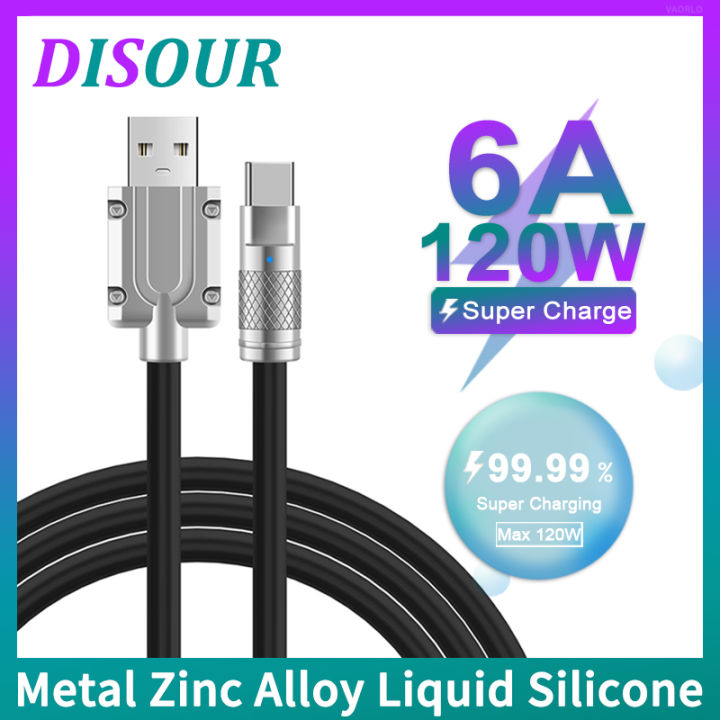 DISOUR 6A 120W Super Fast Charging Cable USB To Type-C Micro-USB ...