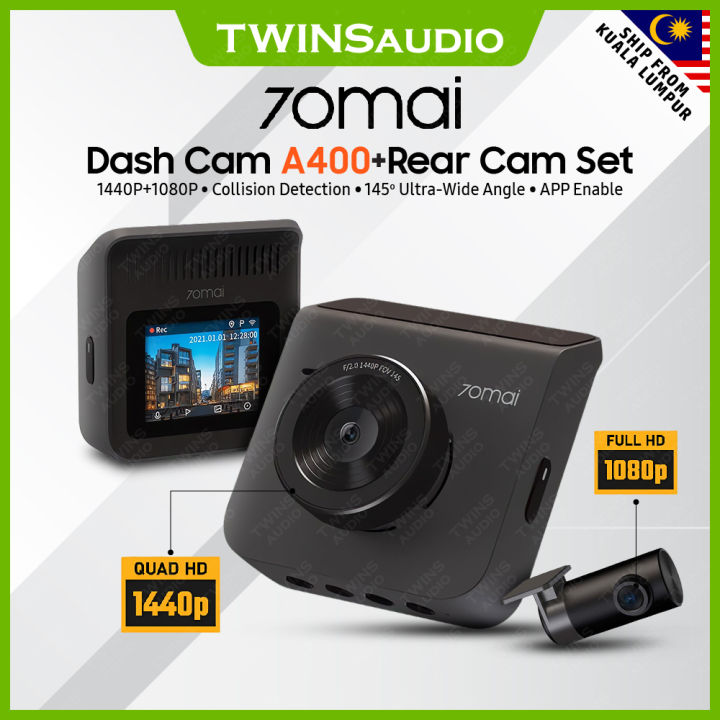 70mai A400 Car Recorder Dashcam with RC09 Rear Camera (Grey) | Lazada
