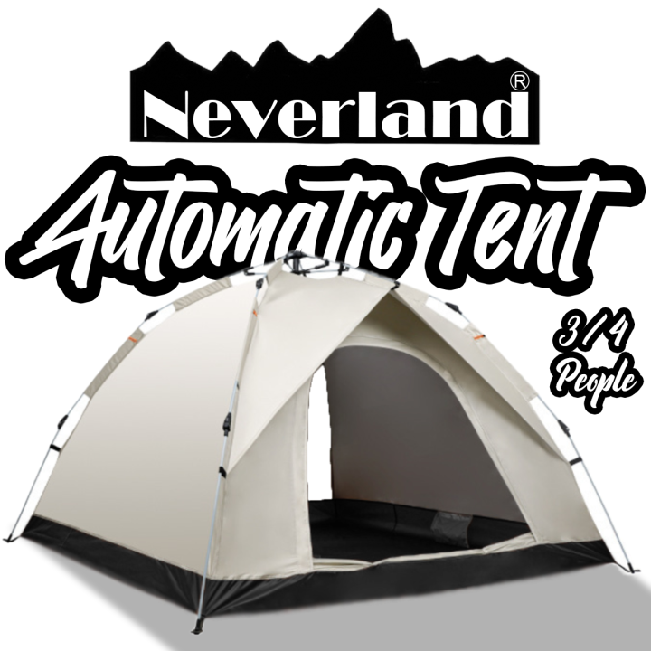 NEVERLAND Khemah Camping Murah Camping Tent Waterproof Auto Tent ...