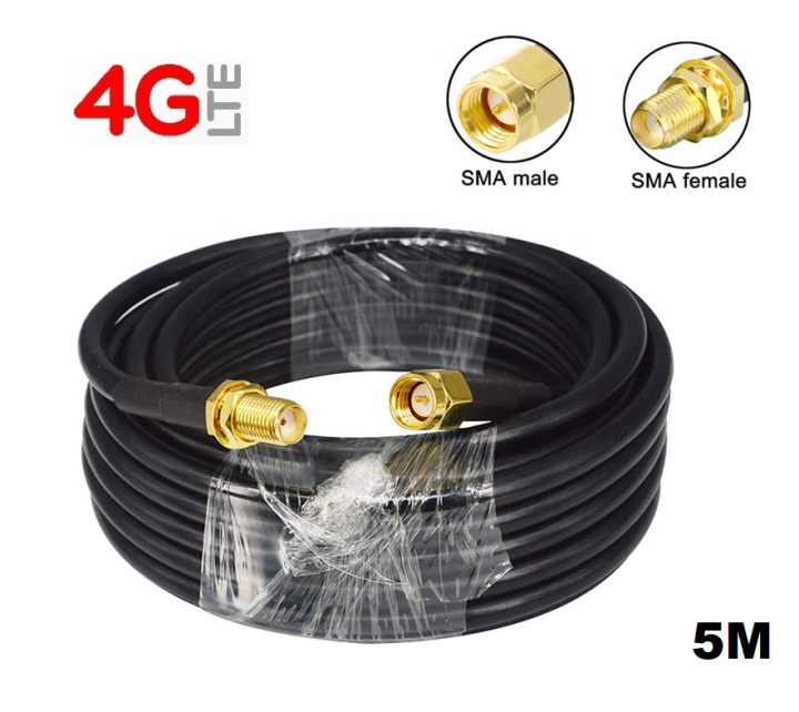 RG58 Cable SMA Male to Female Male Low Loss 50ohm Coaxial Cable SMA ...