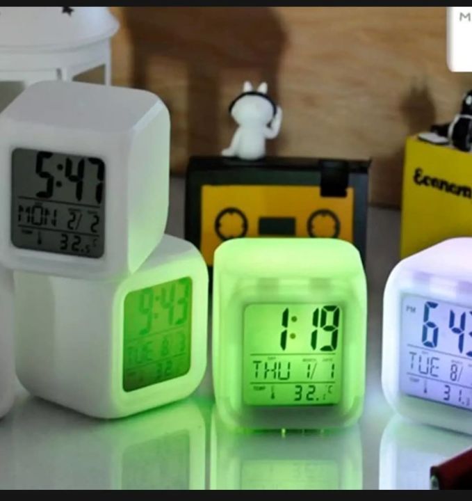 SS LED 7 Color Changing Digital Clock | Lazada PH