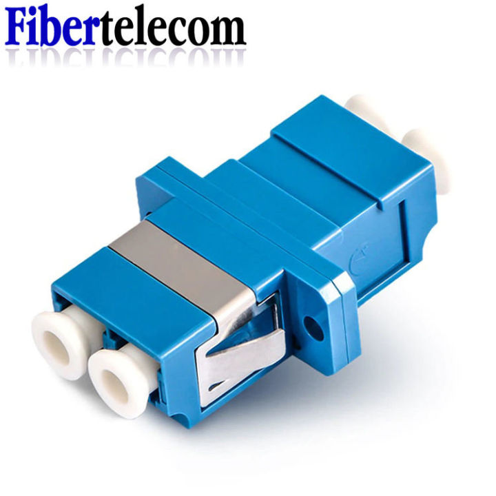 Single Mode Plastic duplex optical fiber adapter LC UPC Fiber optical Flange Coupler LC-LC ...