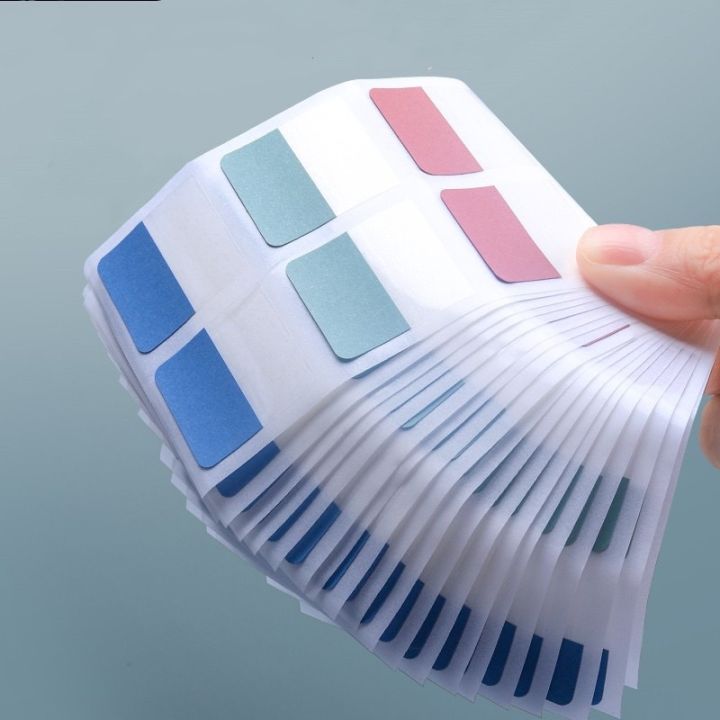 60 Sheets Transparent Index Label Office Classification Sticker Sticky ...
