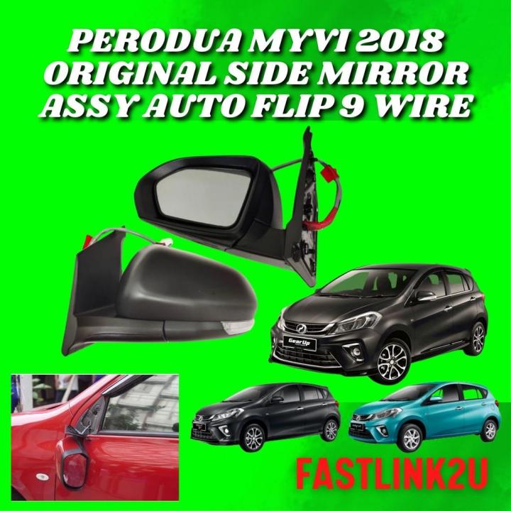 Original Perodua Myvi 2018 Side Mirror Autoflip 9 Wire 100% New Baru ...