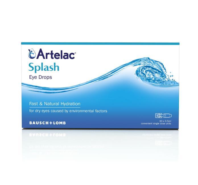 BAUSCH & LOMB ARTELAC SPLASH EYE DROPS 30X0.5ML | Lazada