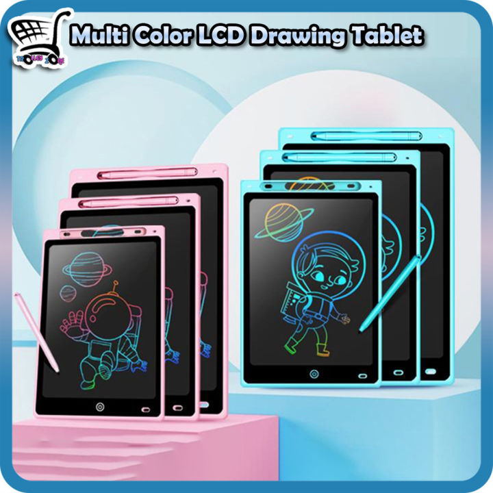 8" & 12" Colorful LCD Drawing Board Painting Board Drawing Tablet Kids ...