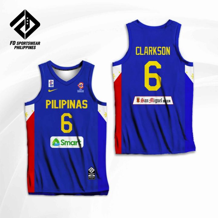 GILAS PILIPINAS FIBA FULL SUBLIMATED BASKETBALL JERSEY customized name ...