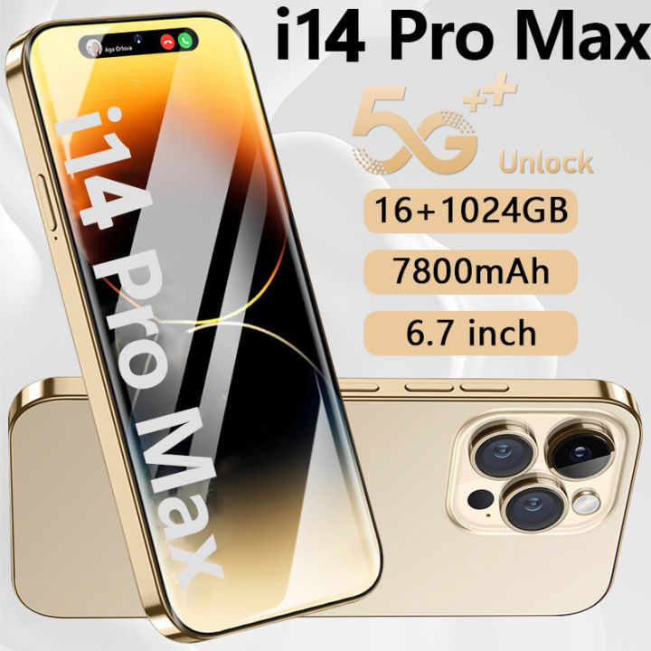 โทรศัพท์มือถือ phone i14 Pro Max 5G 6.7HD+รองรับ2ซิม 16GB+1024GB ...