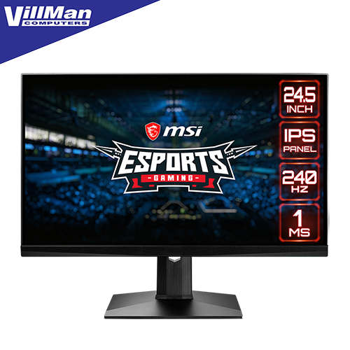 MSI Optix MAG251RX 24.5-inch FHD IPS 240Hz 1ms eSports Gaming Monitor ...