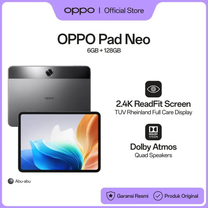 [NEW!] OPPO Pad Neo 6GB/128GB [Wi-Fi Version: OPD2302] | Lazada Indonesia