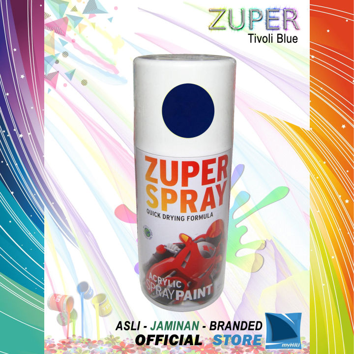Cat Semprot Warna Biru Tipoli 300cc / Tivoli Blue Spray Paint ZUPER | Lazada Indonesia
