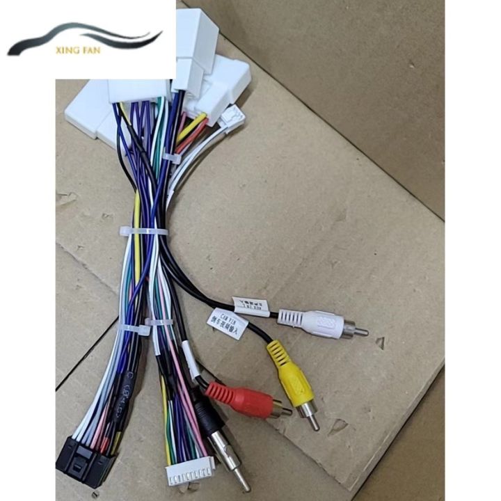 XINFAN Car Wiring Harness Adapter 16pin Android Power Cable Decoder For ...