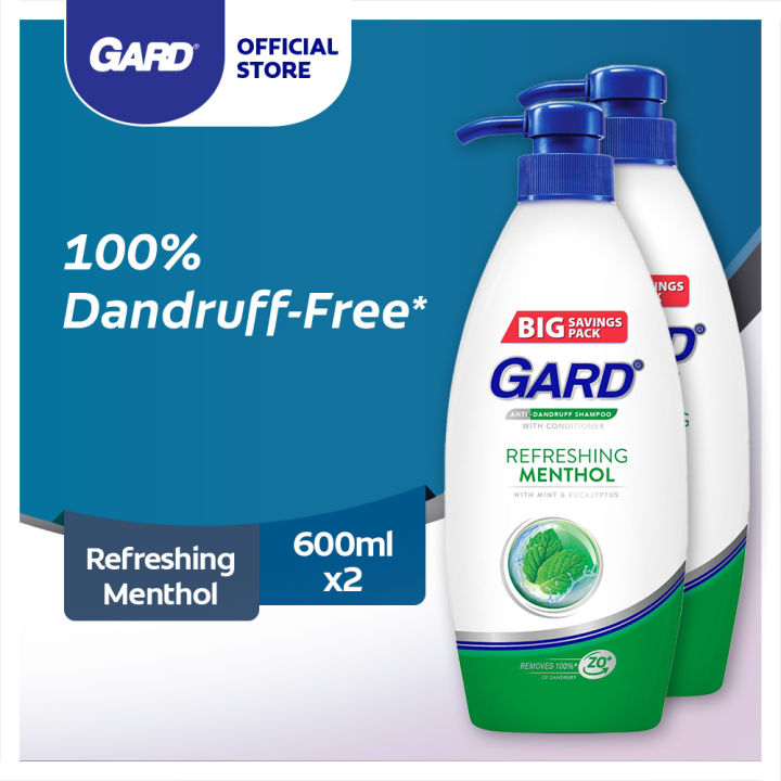 Gard Anti Dandruff Shampoo - with Mint & Eucalyptus, Refreshing Menthol ...