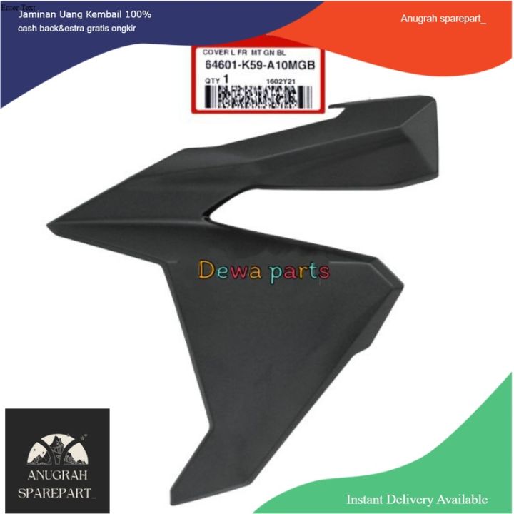 cover sayap sebelah kiri vario 150 led/lama tahun 2015-2018 warna hitam ...