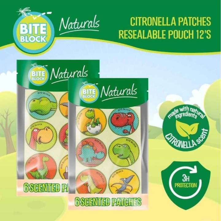 Bite Block Naturals Insect Repellent Citronella Patch | Lazada PH