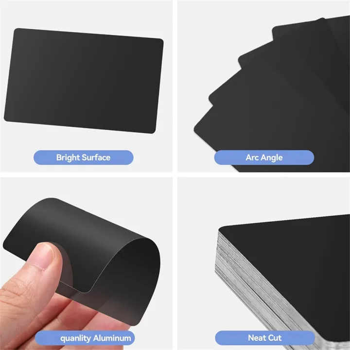 MIN -250 Piece Laser Engraving Blanks Black Aluminum Alloy Sheets for ...