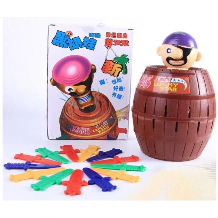 XL Size Running Man Pop Up Pirate Lord Barrel Roulette Game TOY | Lazada