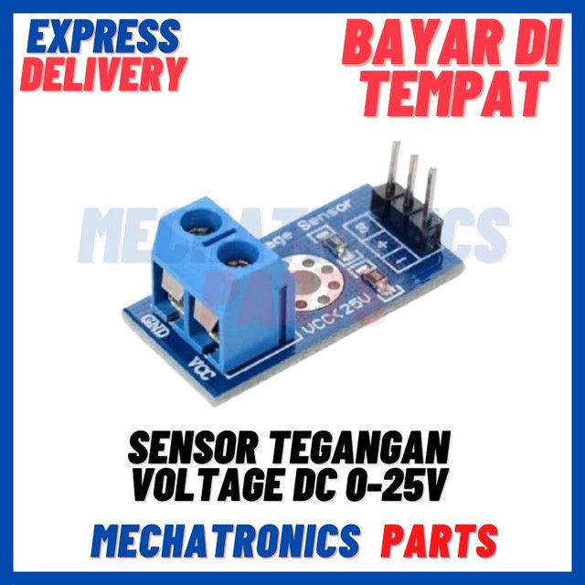 ELC[SEN-0052] SENSOR TEGANGAN VOLTAGE SENSOR DIVIDER DC 0-25V ARDUINO RASPBERRY PI ...