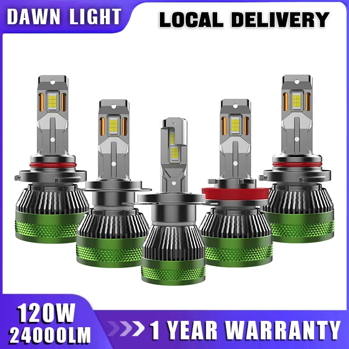 Dawn Light 2PCS LED Car Headlight 9-32V Q2 H4 H7 H11 HB3 9005 HB4 9006 ...