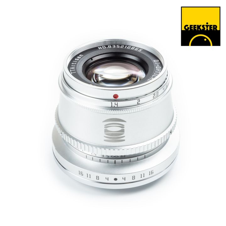 TTArtisan 35mm f1.4 ⭐️ APSC สีเงิน ละลาย สำหรับกล้อง Mirrorless ( FUJI ...