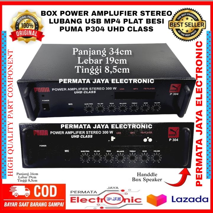 BOX AMPLIFIER STEREO PUMA 304 PLAT BESI BERKWALITAS | Lazada Indonesia