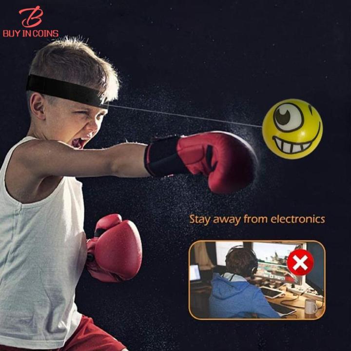BC Adjustable Head-Mounted Boxing Reaction Ball Training Reaction Speed ...