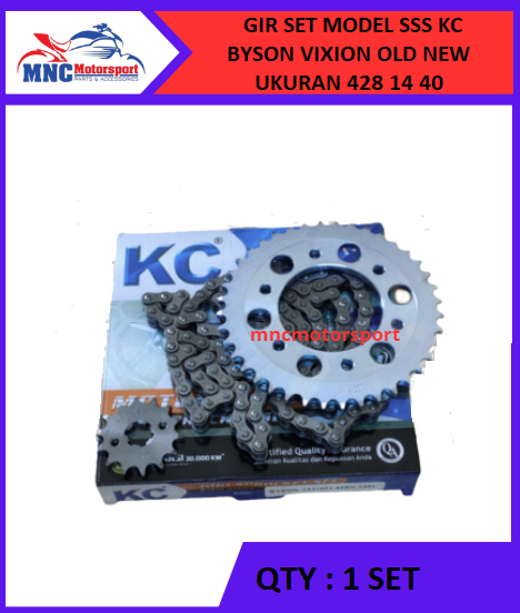 GEARSET GIRSET GEAR GIR SET KC HITAM MODEL SSS BYSON VIXION OLD NEW MX ...