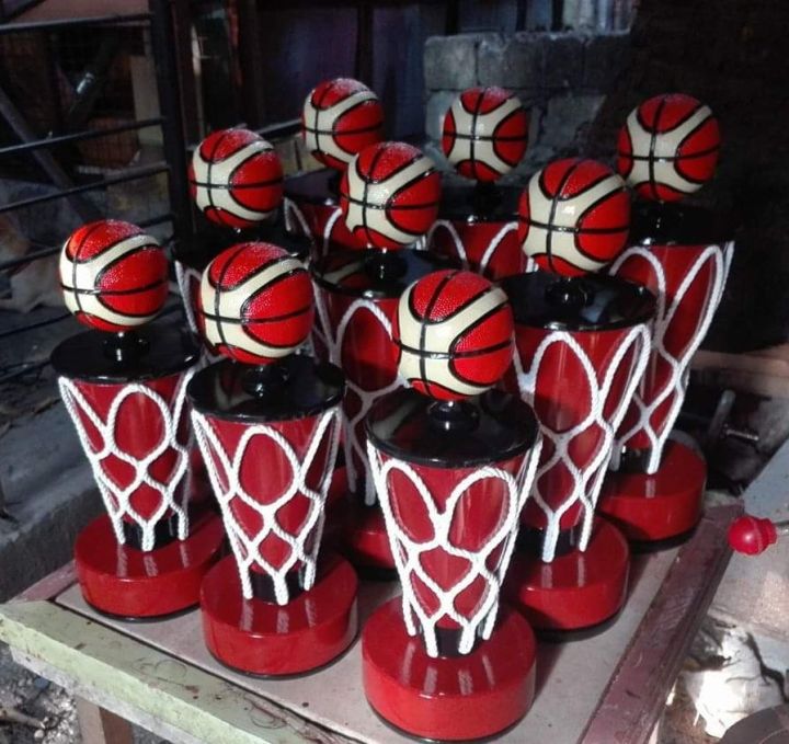 MR2 Sports | Wood Trophy Basketball with Net Type | Lazada PH