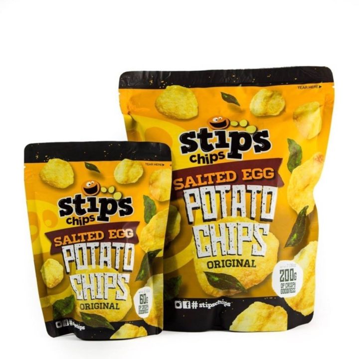 Stips Chips Salted Egg Original Potato Chips | Lazada PH