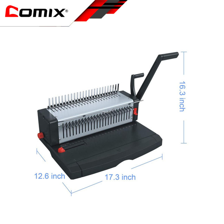 Comix Heavy Duty Comb Binding Machine, 24 Holes | Lazada PH