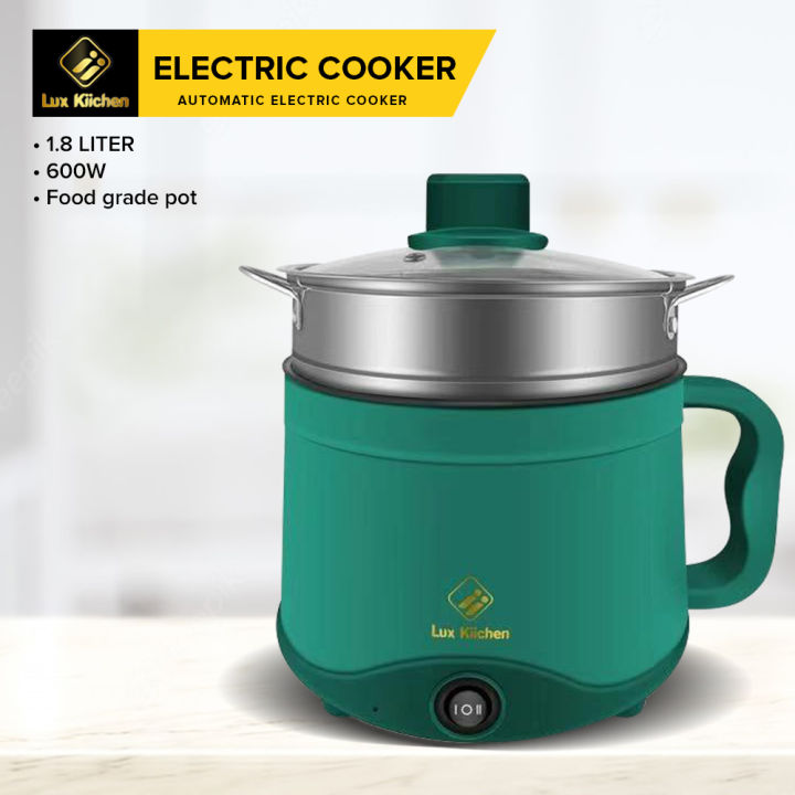 1.8L Multi-function Cooker Non-Stick Inner Pot With Steamer | Lazada PH