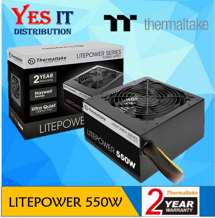 Thermaltake LitePower 550W (230V) Power Supply -- 2year warranty | Lazada