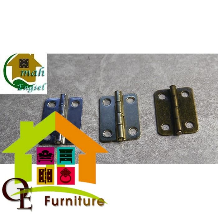 Engsel Mini Ukuran 15 x 22 mm Engsel Kecil Ujung Tumpul Engsel Kotak ...