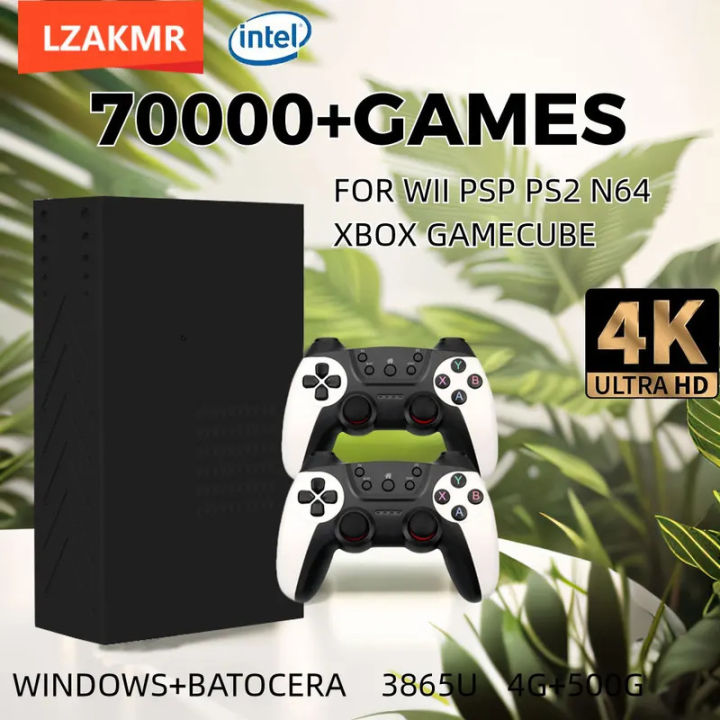 Super Game Console R3 PRO 500GB Gaming HDD Batocera 3865U Games For Wii PS2 PSP Saturn GameCube ...