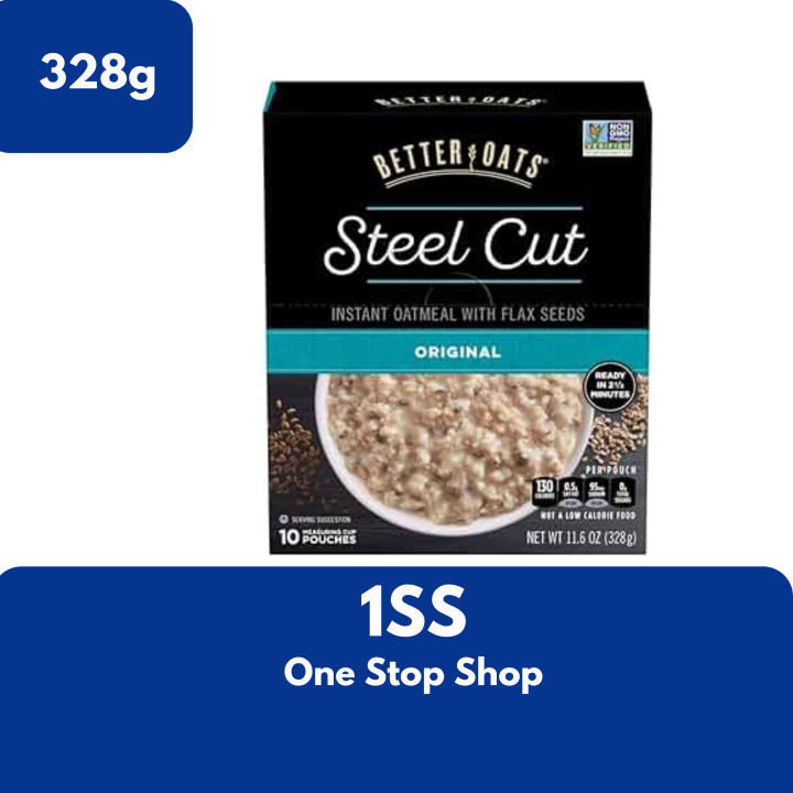 Better Oats Steel Cut Original, 300g (10 pouches) | Lazada PH