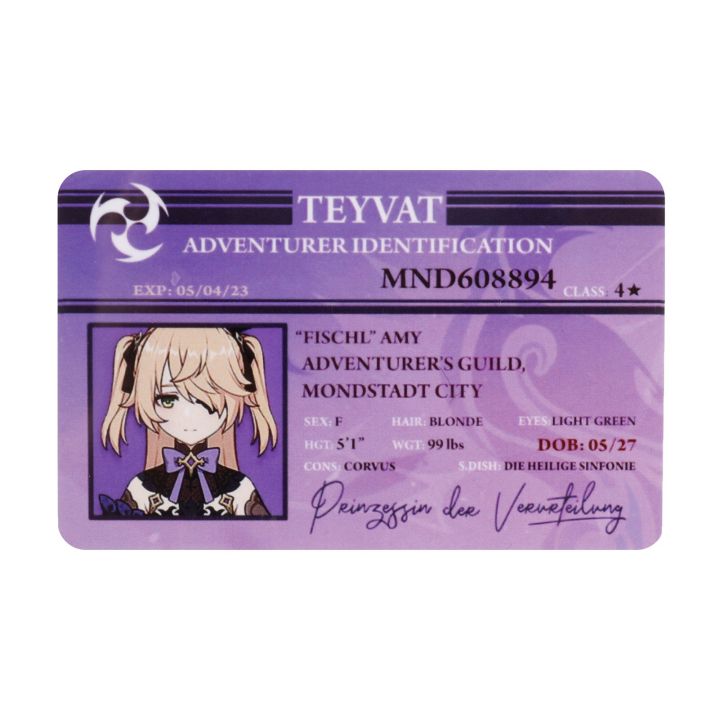 Genshin Impact Anime Identification ID Card PVC Photocard Figure ...