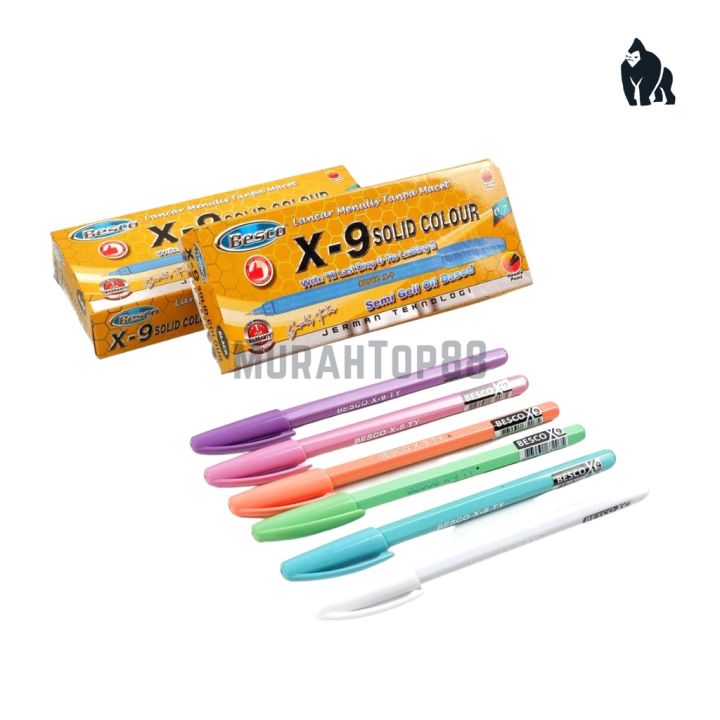 Ballpoint Besco X-9 Pastel Colors / Bolpen Pulpen Pen Aesthetic ...