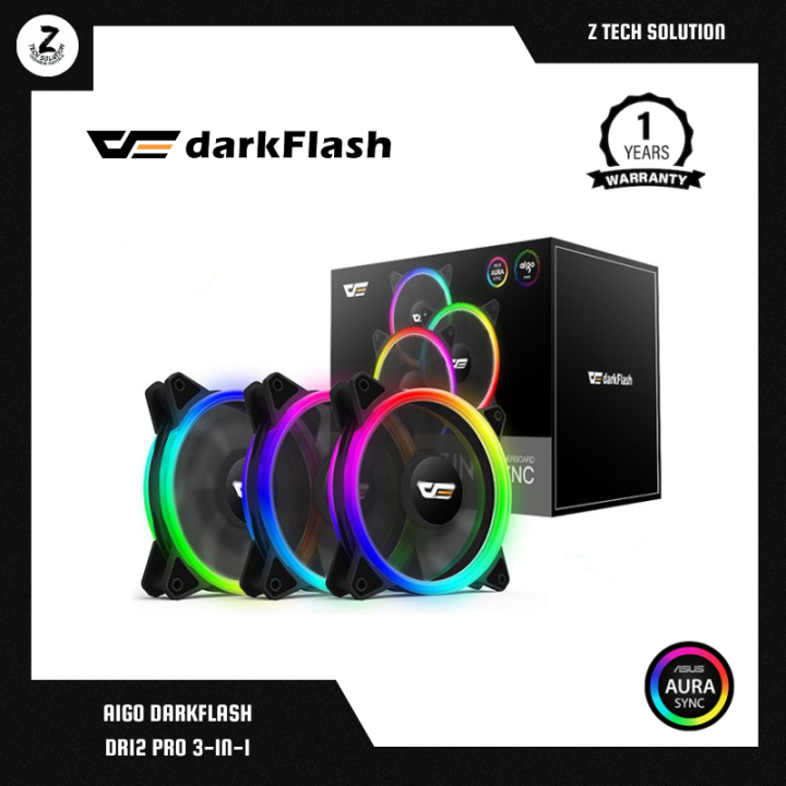 Aigo Darkflash DR12 PRO ADDRESSABLE RGB FAN ( 3 IN 1 ) | Lazada