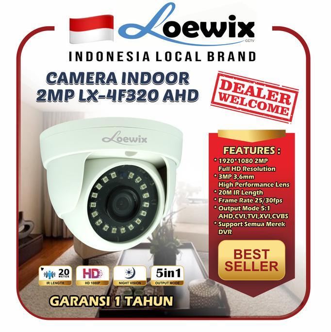 LOEWIX CCTV KAMERA 2 MP AHD CAMERA INDOOR LX-4F320 FULL HD 1080 ...