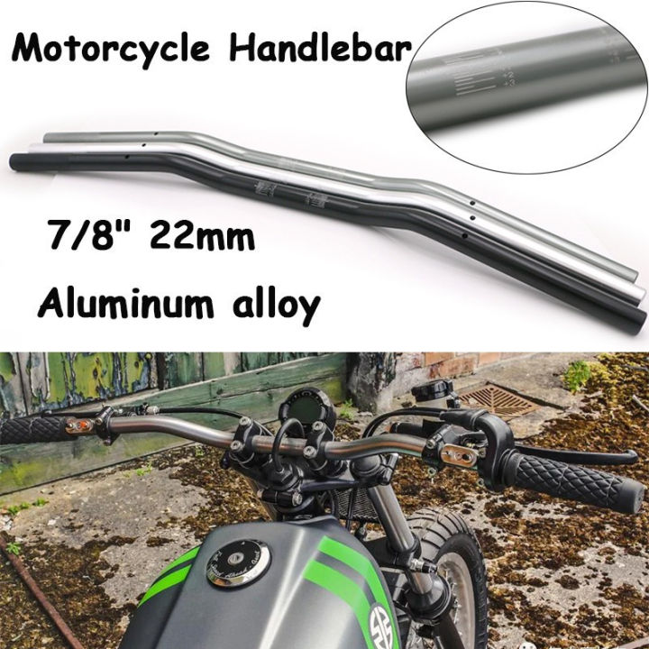 Pinph 22MM Universal Motorcycle Refit Handlebar Retro Black Modified ...