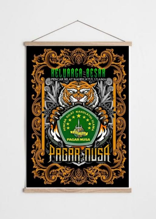 Bendera pagar nusa 80X50cm bahan kain satin berkualitas proses cepat ...