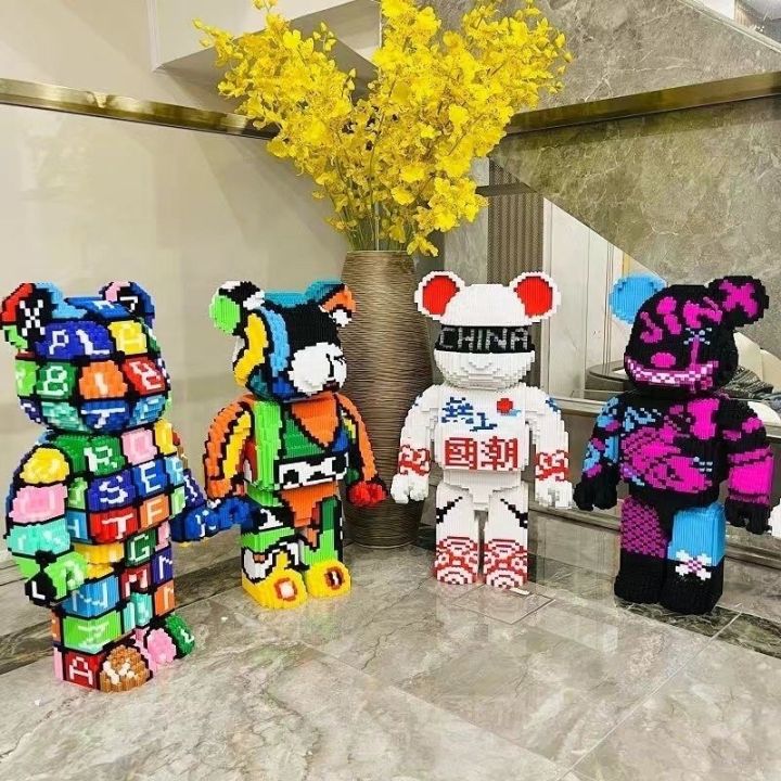 [ +BÚA ] Xếp hình lắp ɡhép lego gấᴜ Bearbrick 35cm 55cm jinx, ô chữ ...