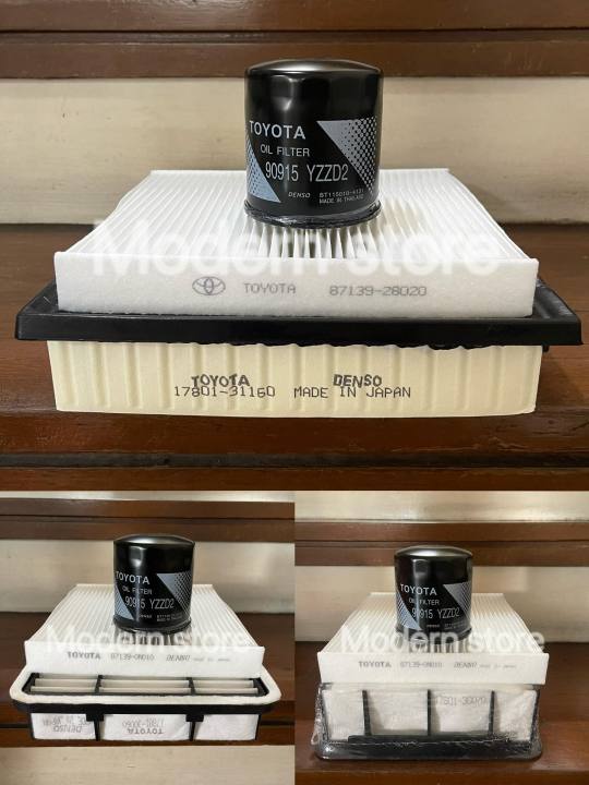 SET PMS Toyota Hiace Cabin Filter Air Filter and Oil Filter 2013-2018 ...